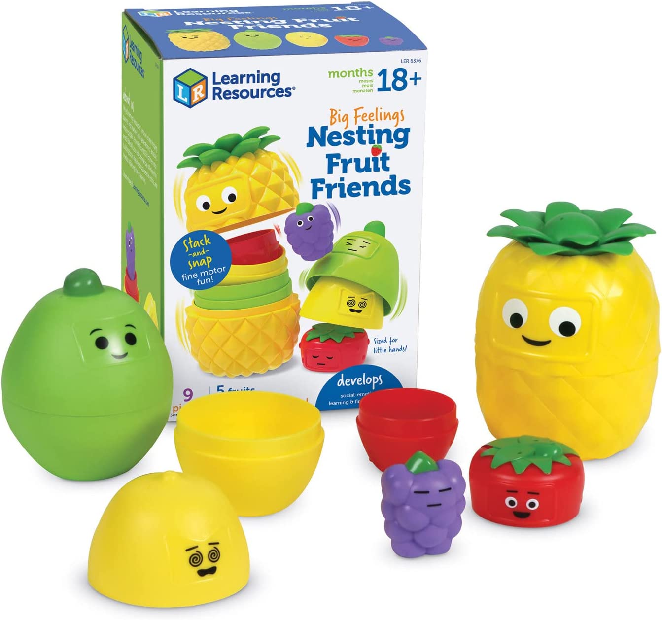 Big Feelings Nesting Fruit Friends – One Step Two Step Therapy Supplies ...